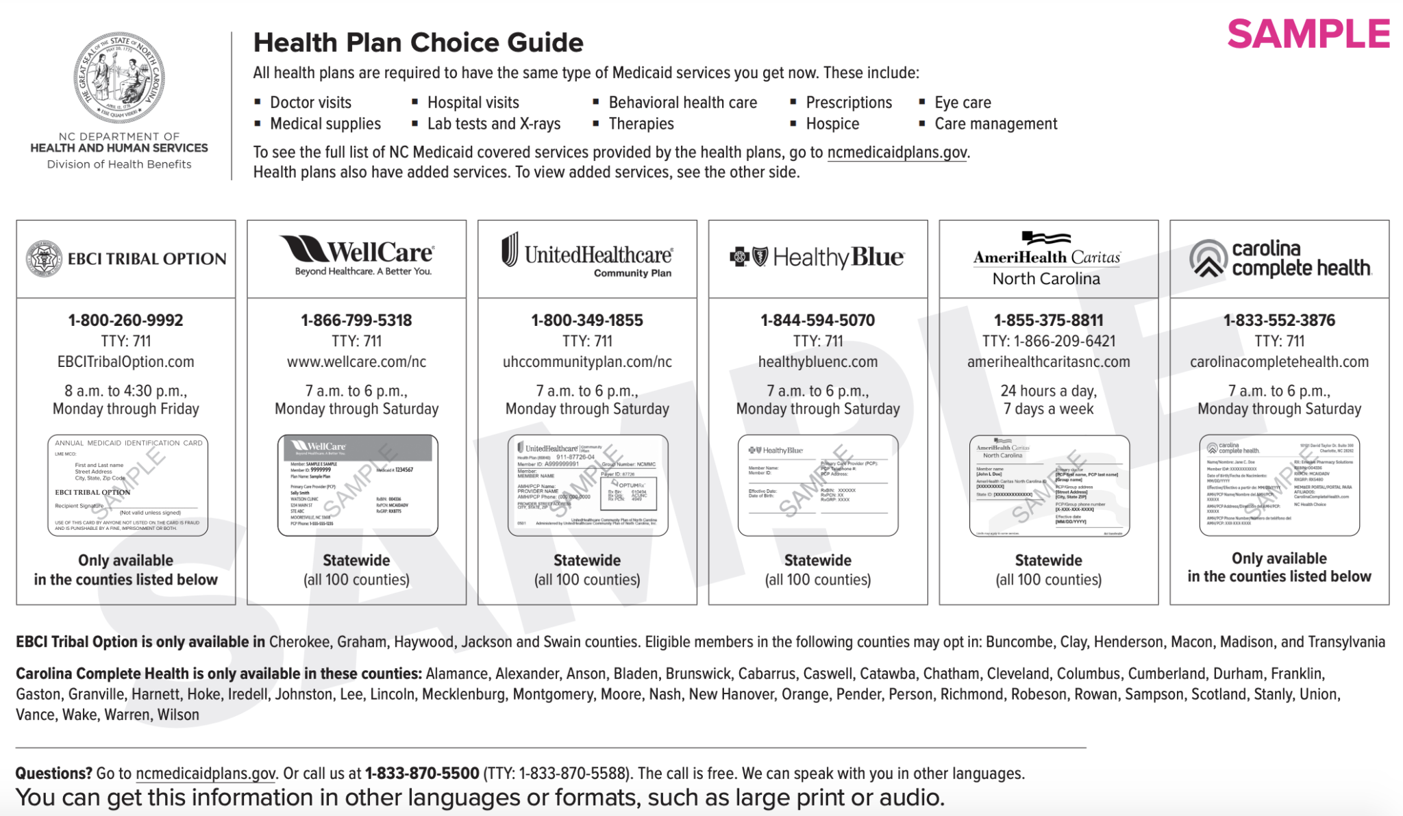 NC Medicaid Managed Care – FAQs – Charlotte Center for Legal Advocacy